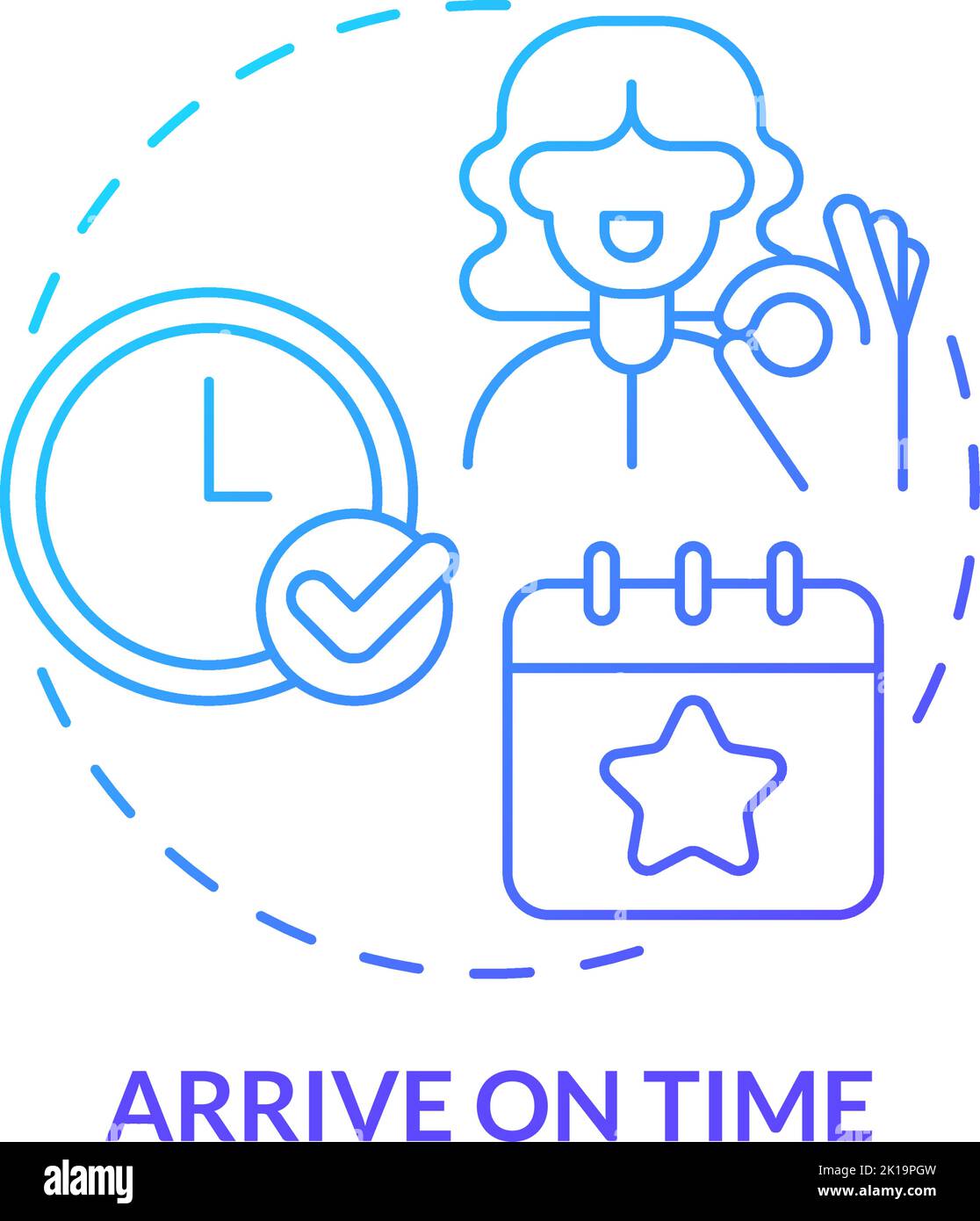 Time to arrive Stock Vector Images - Alamy