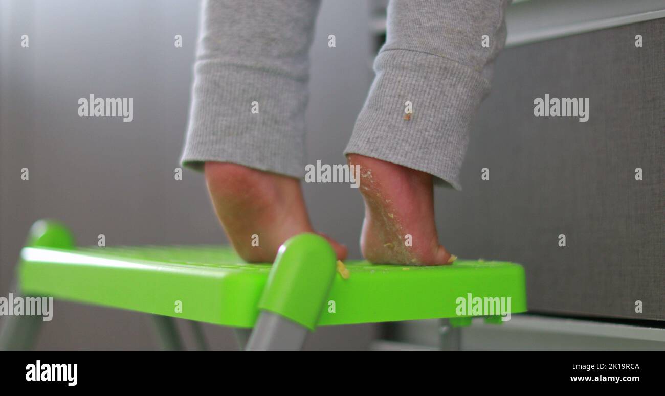 Boy standing barefoot tiptoes on hi-res stock photography and images ...