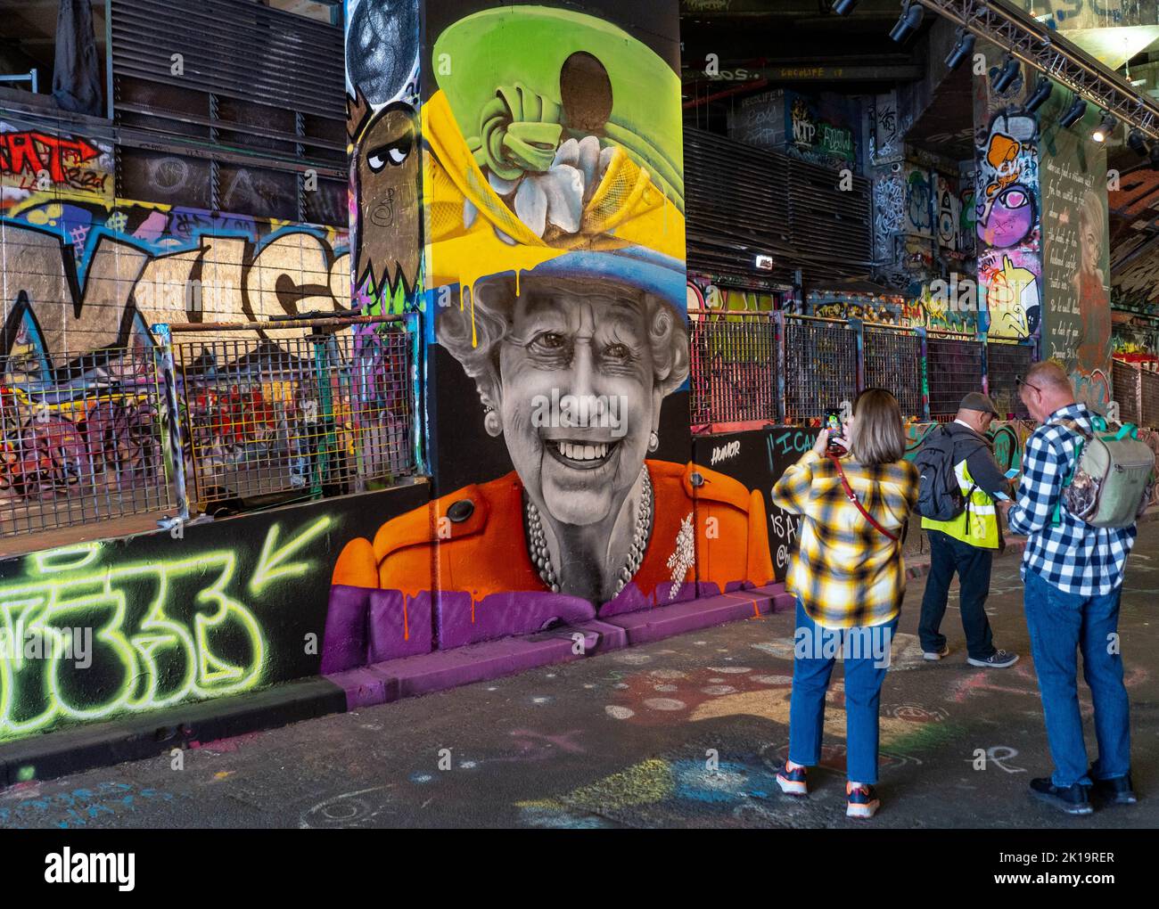 Queen Portrait Defaced