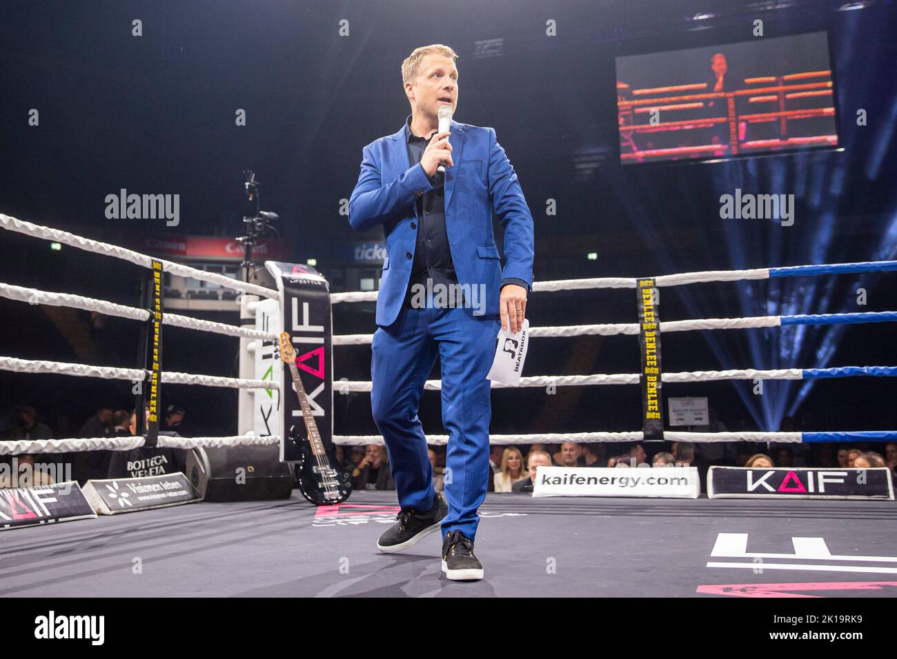 Oberhausen, Germany. 16th Sep, 2022. Comedian Oliver Pocher speaks as ...