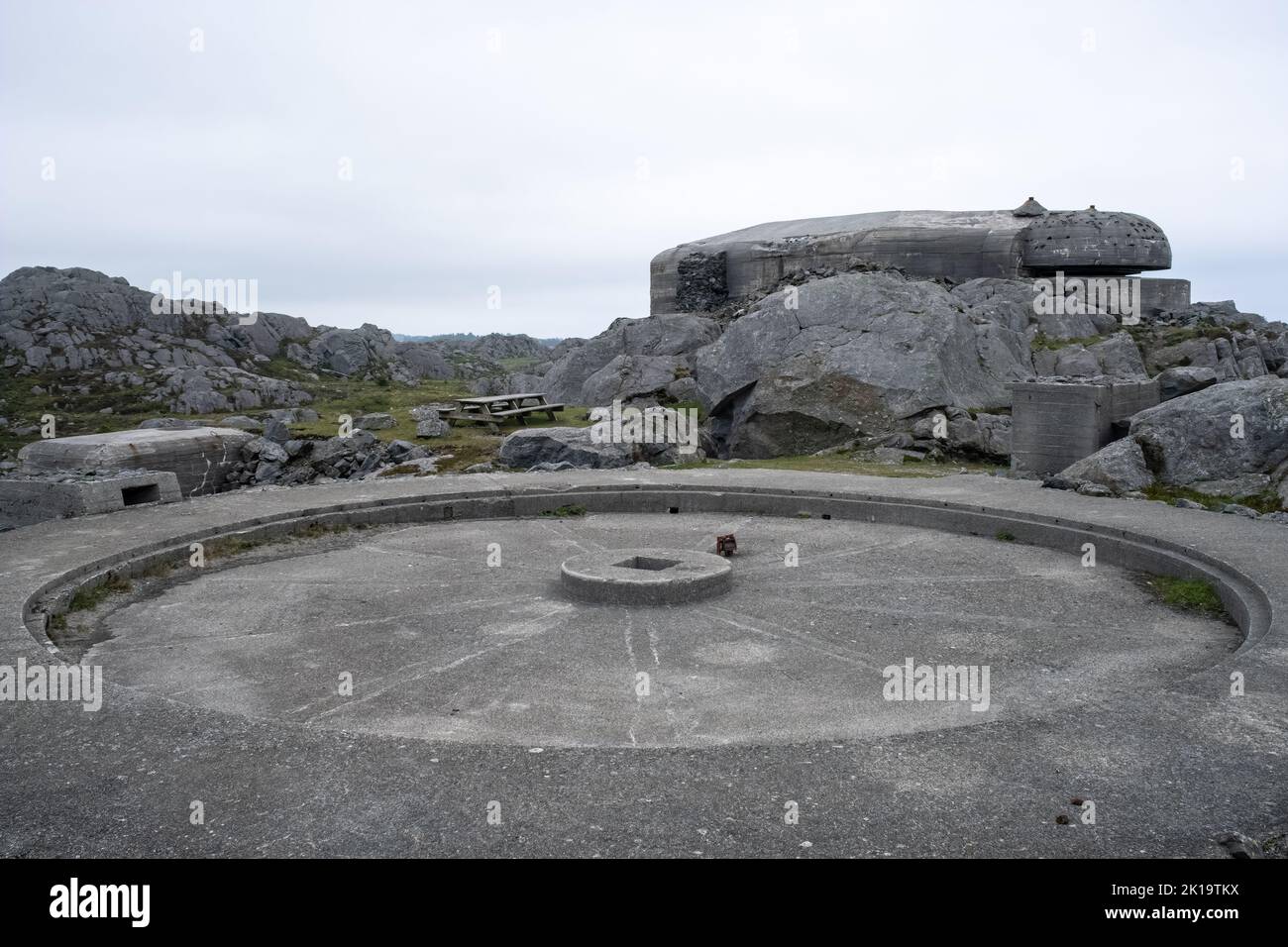 Skudeneshavn, Norway - June 8, 2022: Syreneset fort is a German coastal ...