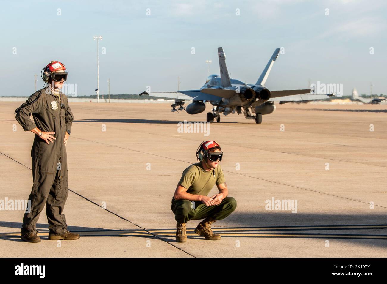 Marines attached to Marine Fighter Attack Squadron (VMFA) 112, Marine Aircraft Group 41, 4th ...