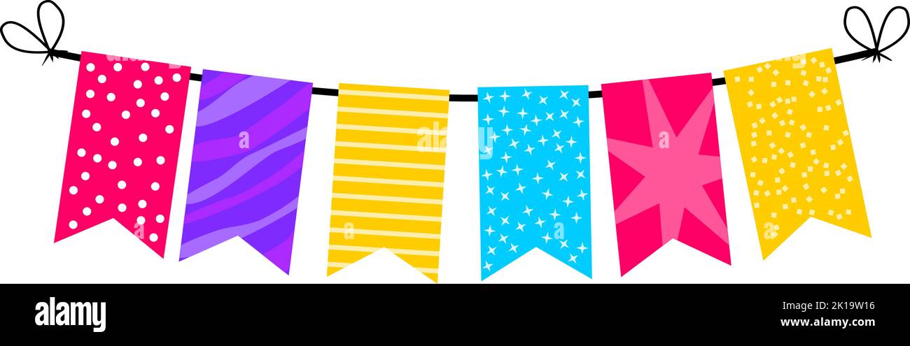 Festive bunting flags Stock Vector Image & Art - Alamy