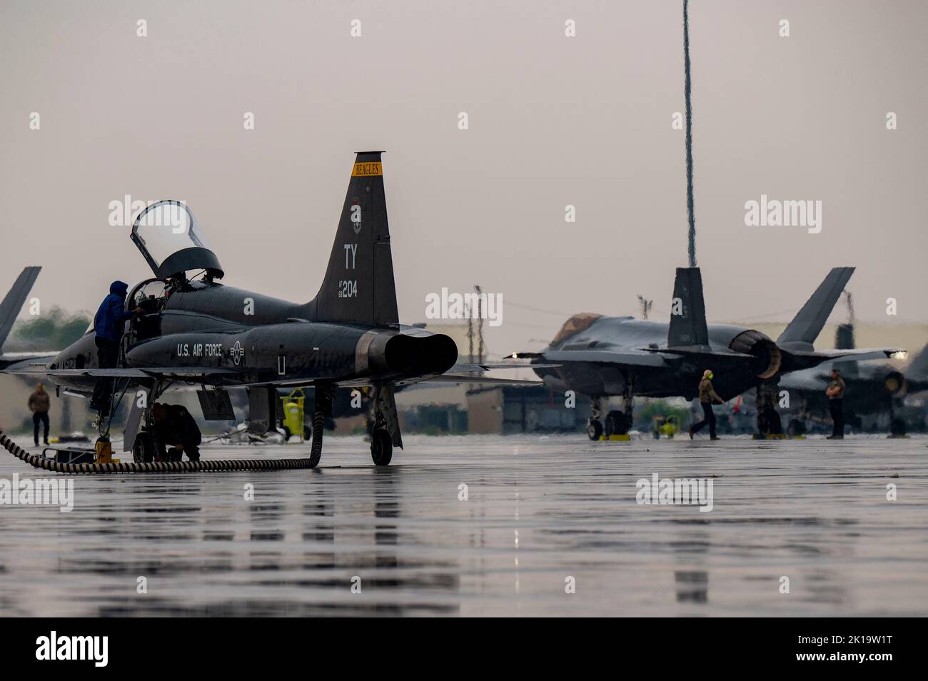 A U.S. Air Force T-38A Talon assigned to the 2d Fighter Training ...