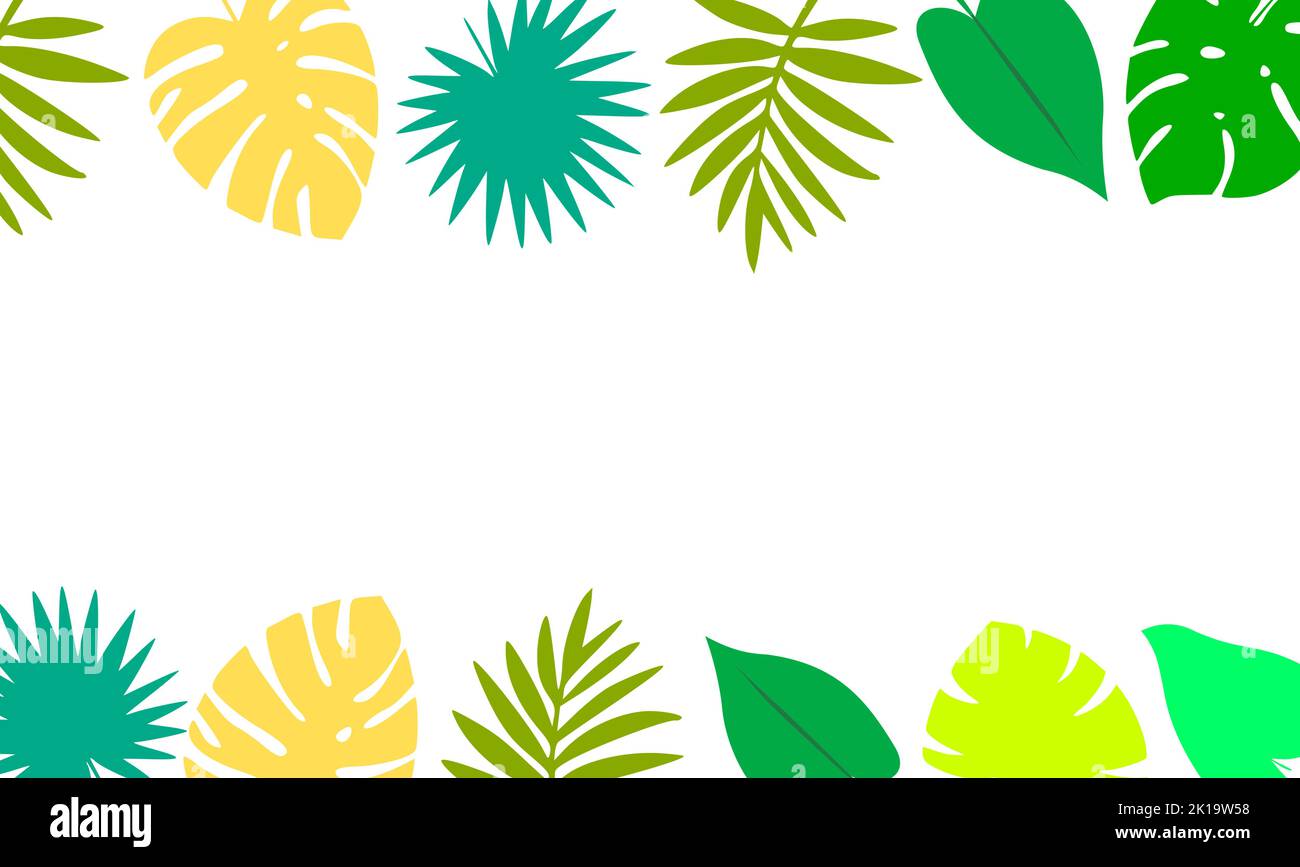 leaves border frame background design Stock Vector Image & Art - Alamy