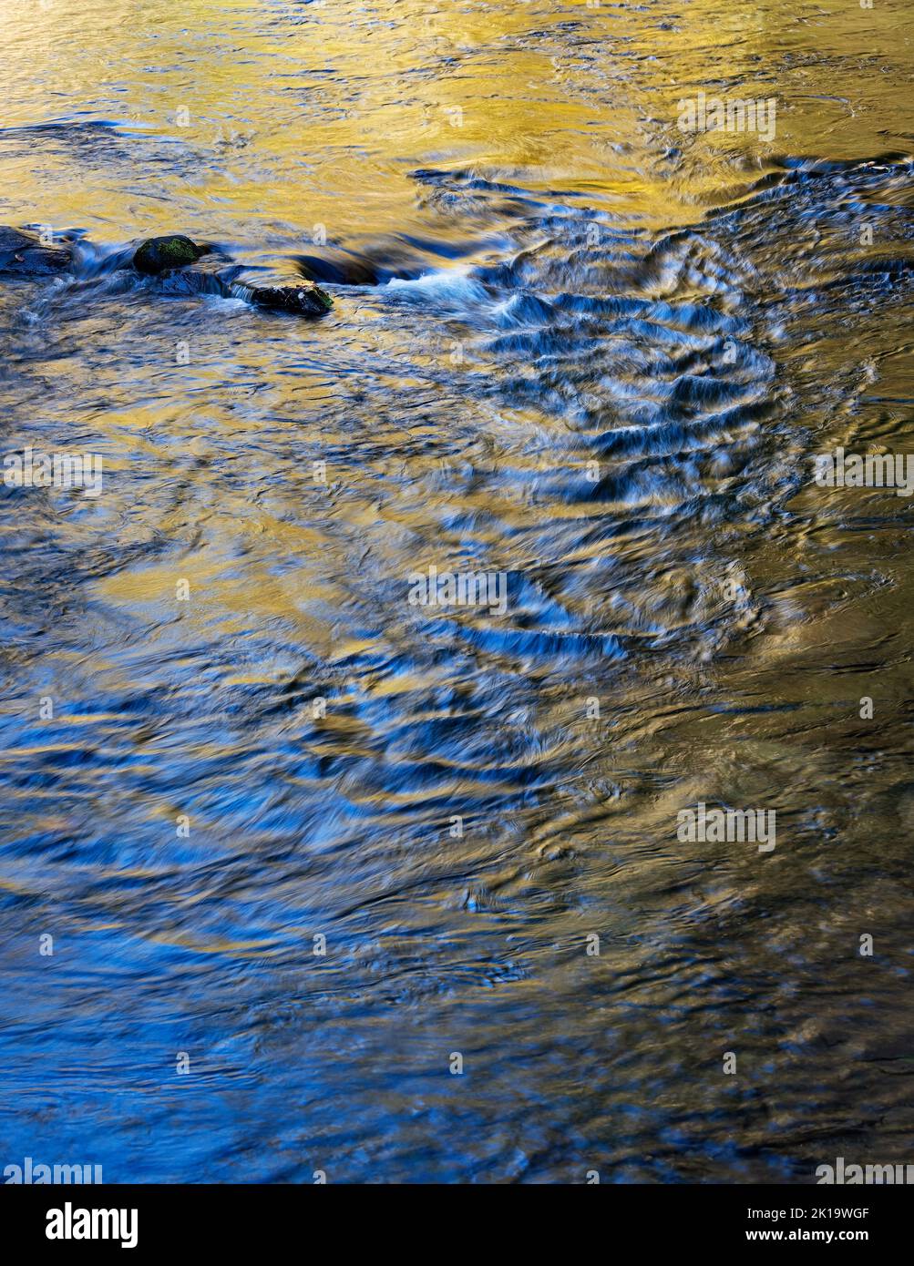 Late afternoon golden light is reflected in the waters of the Little ...