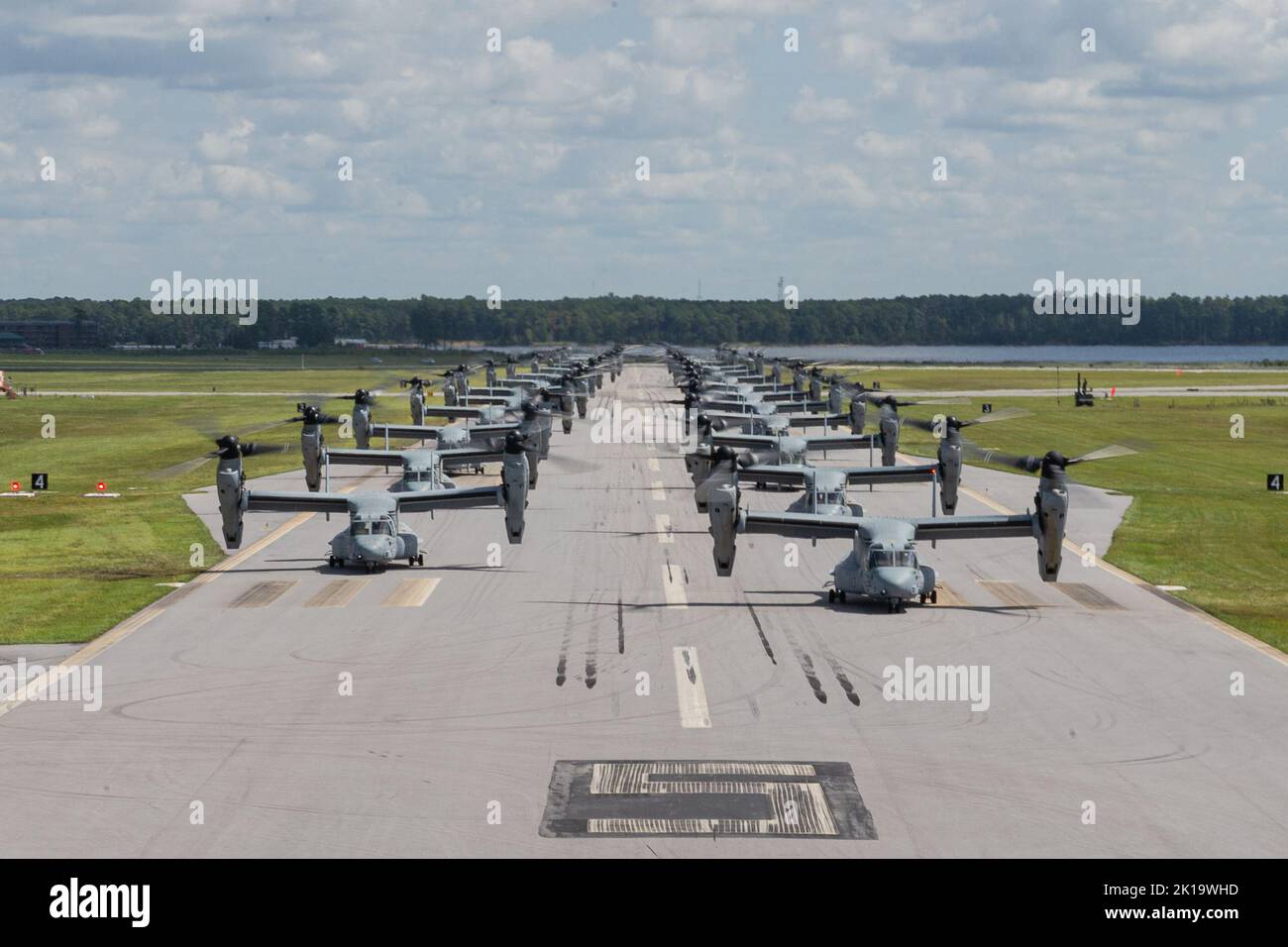 U.S. Marines with Marine Aircraft Group (MAG) 26 prepare to fly MV-22B ...