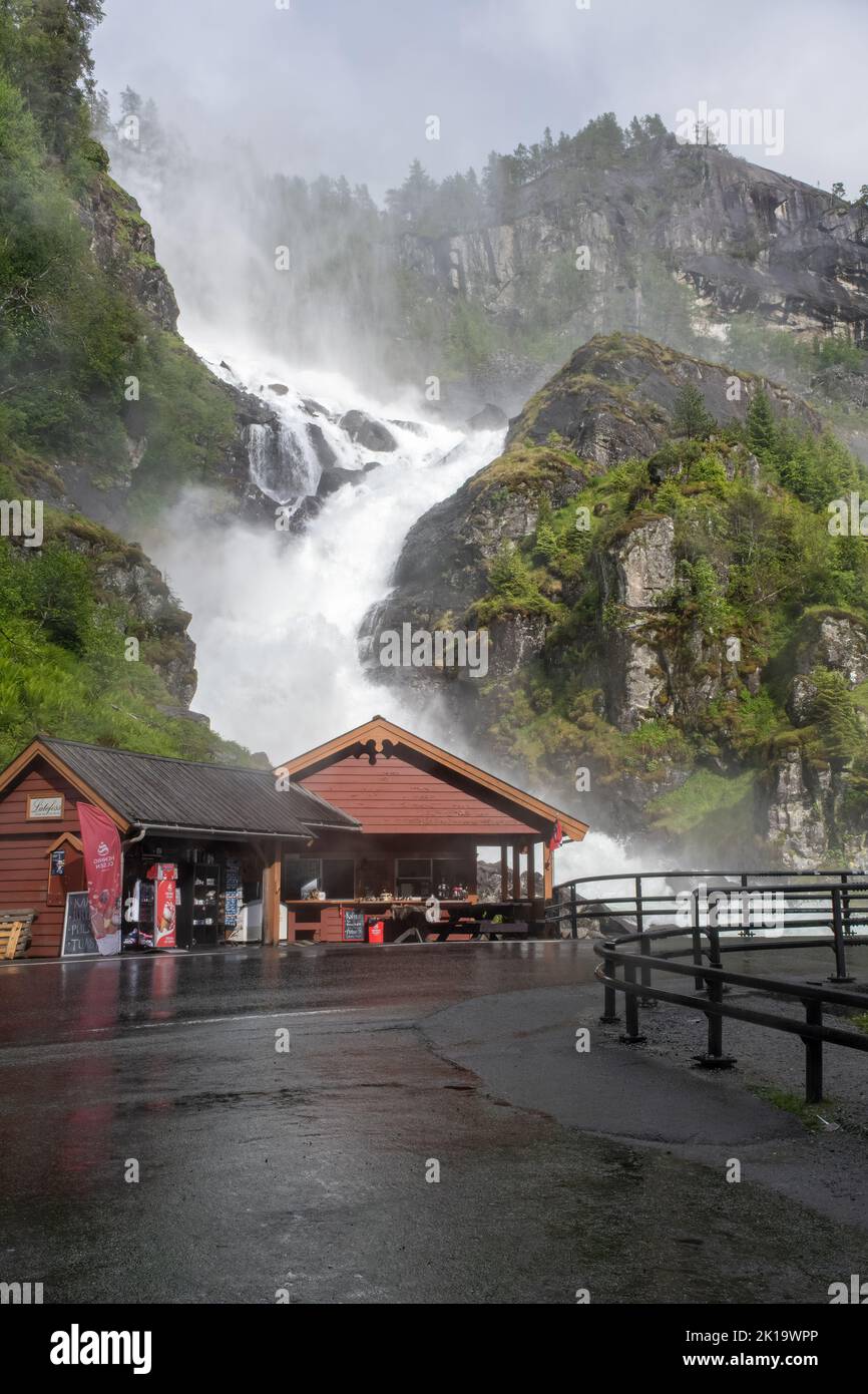 Wonderful landscapes in Norway. Vestland. Beautiful scenery of ...