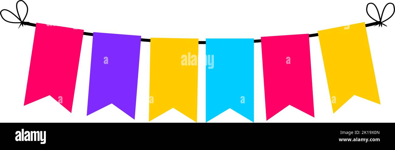 Festive bunting flags Stock Vector Image & Art - Alamy