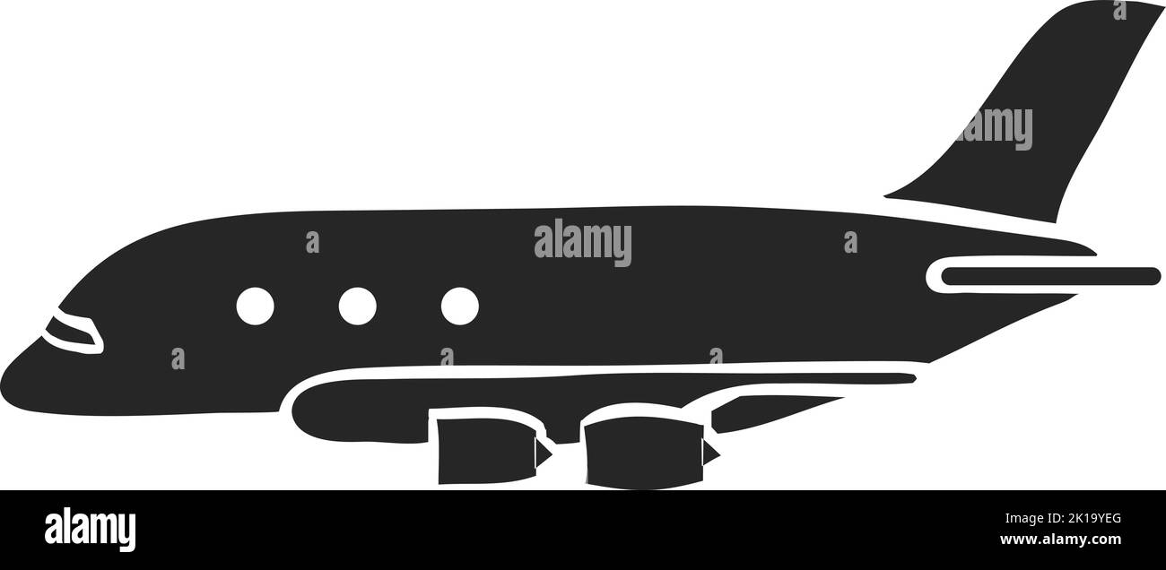 Hand drawn Airplane vector illustration Stock Vector Image & Art - Alamy