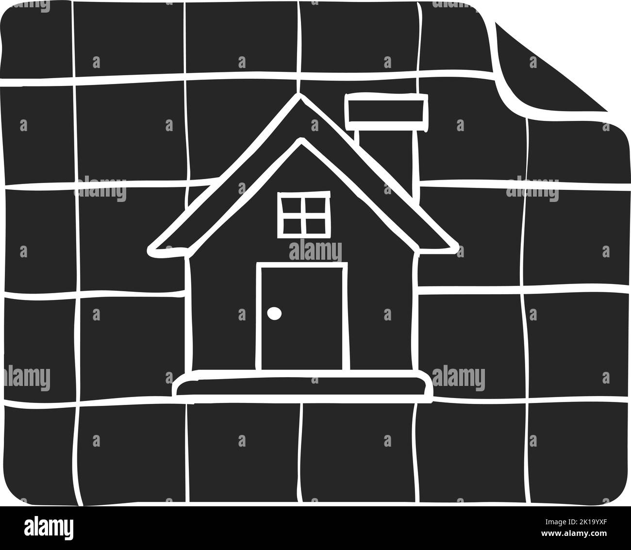 Hand drawn Blueprint vector illustration Stock Vector Image & Art - Alamy