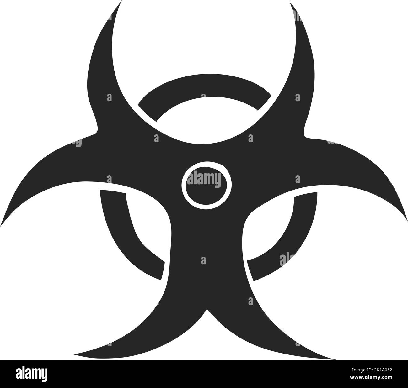 Hand drawn Biohazard symbol vector illustration Stock Vector Image ...