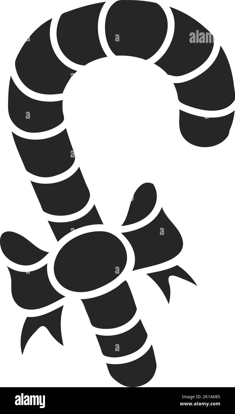 Hand drawn Candy cane vector illustration Stock Vector Image & Art - Alamy