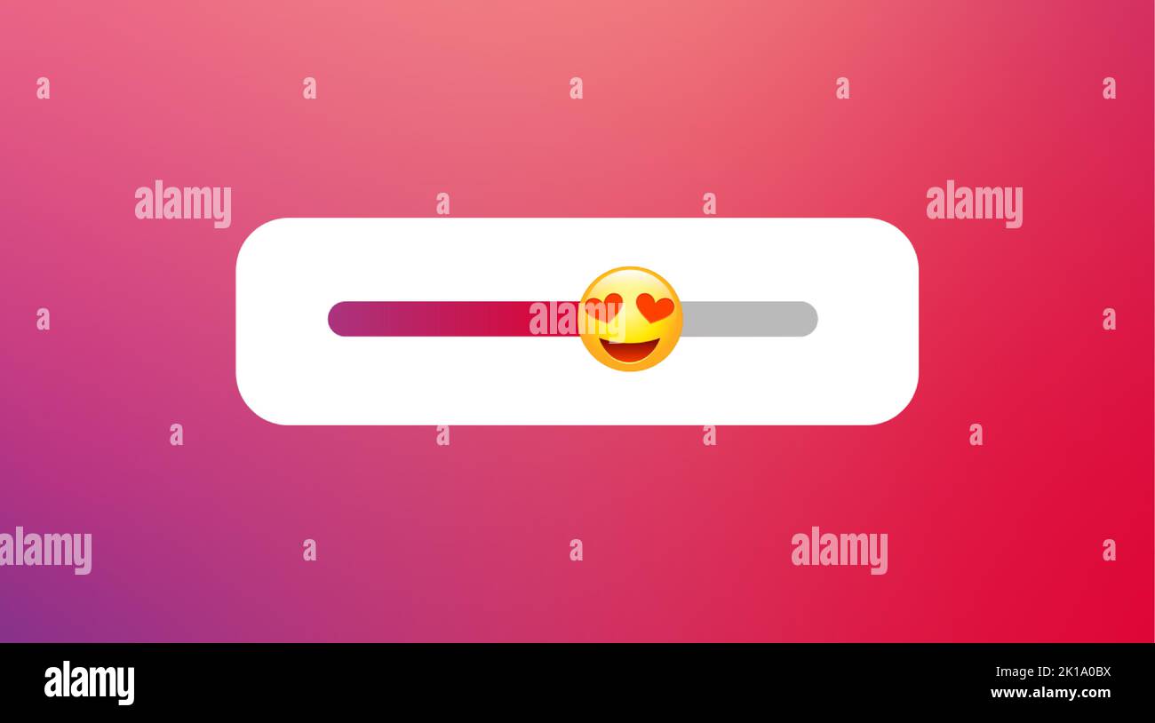 Answer slider. Stories emotion poll template. Vector story ui app ...