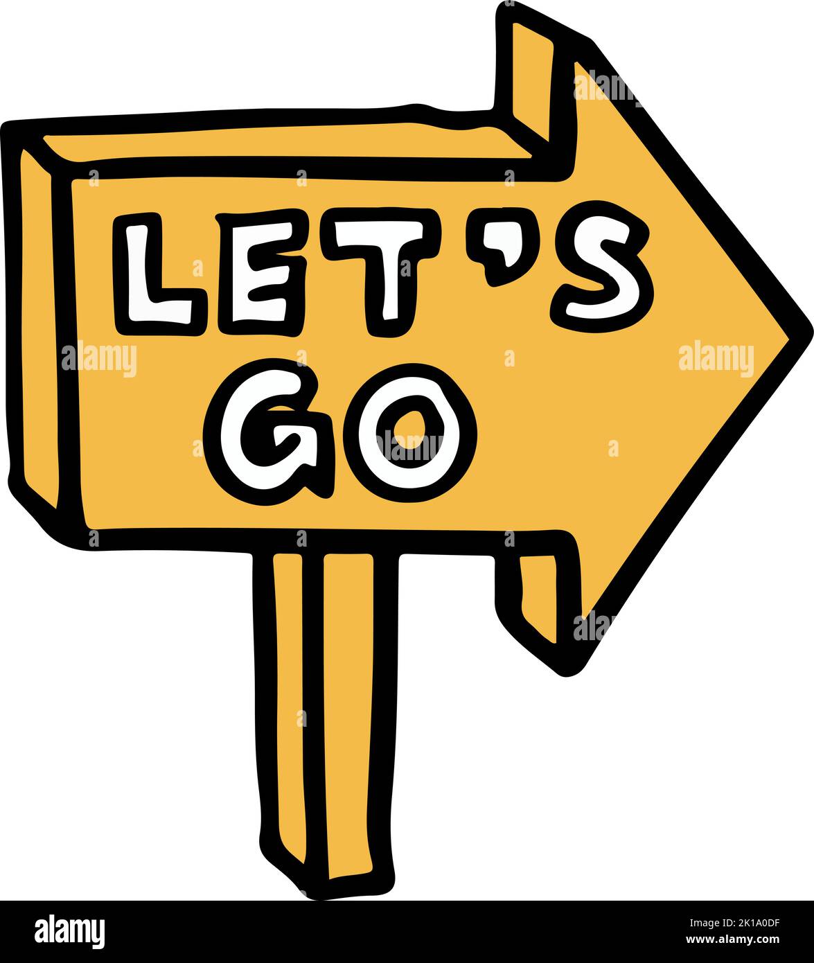 Lets go vector vectors Cut Out Stock Images & Pictures - Alamy