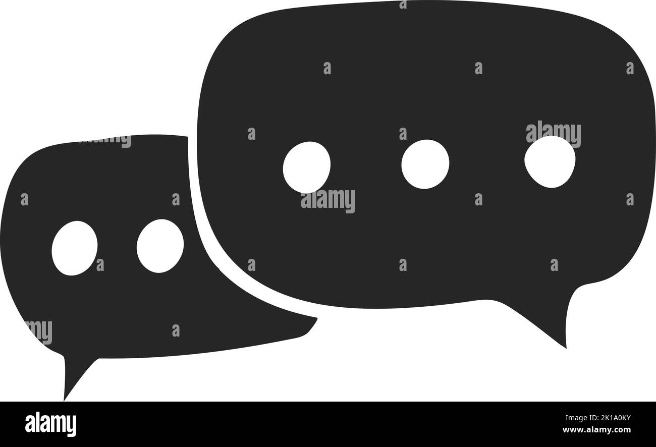 Hand drawn Chat sign vector illustration Stock Vector Image & Art - Alamy