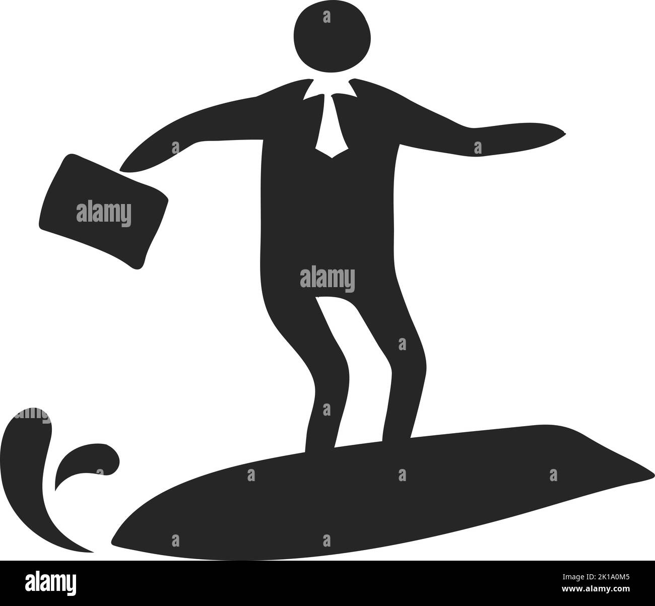 Hand drawn Businessman challenge vector illustration Stock Vector Image ...