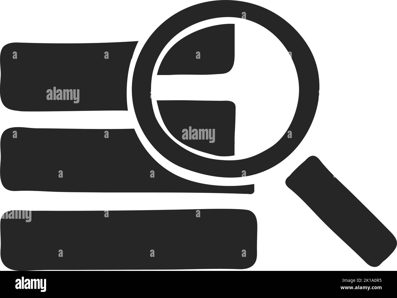 Hand drawn Database search vector illustration Stock Vector Image & Art ...