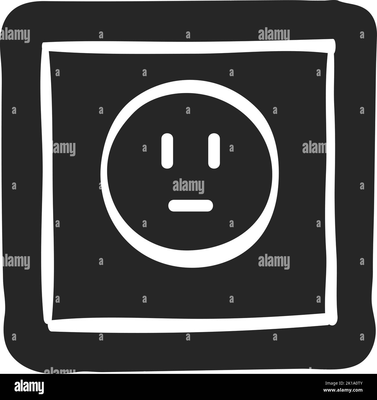 Hand drawn Protected electric outlet vector illustration Stock Vector ...