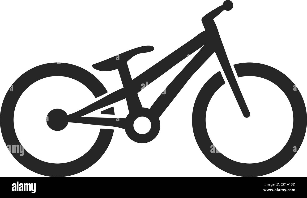 Hand drawn Trial bicycle vector illustration Stock Vector Image & Art ...