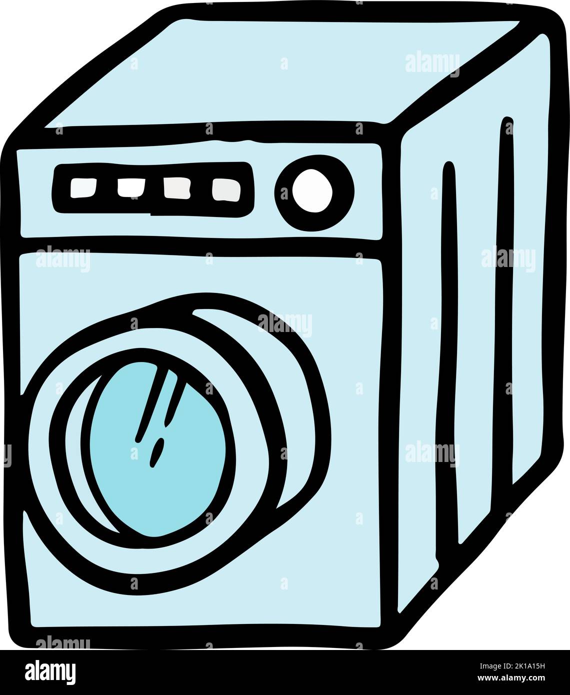 Washing machine front loader Stock Vector Images - Alamy