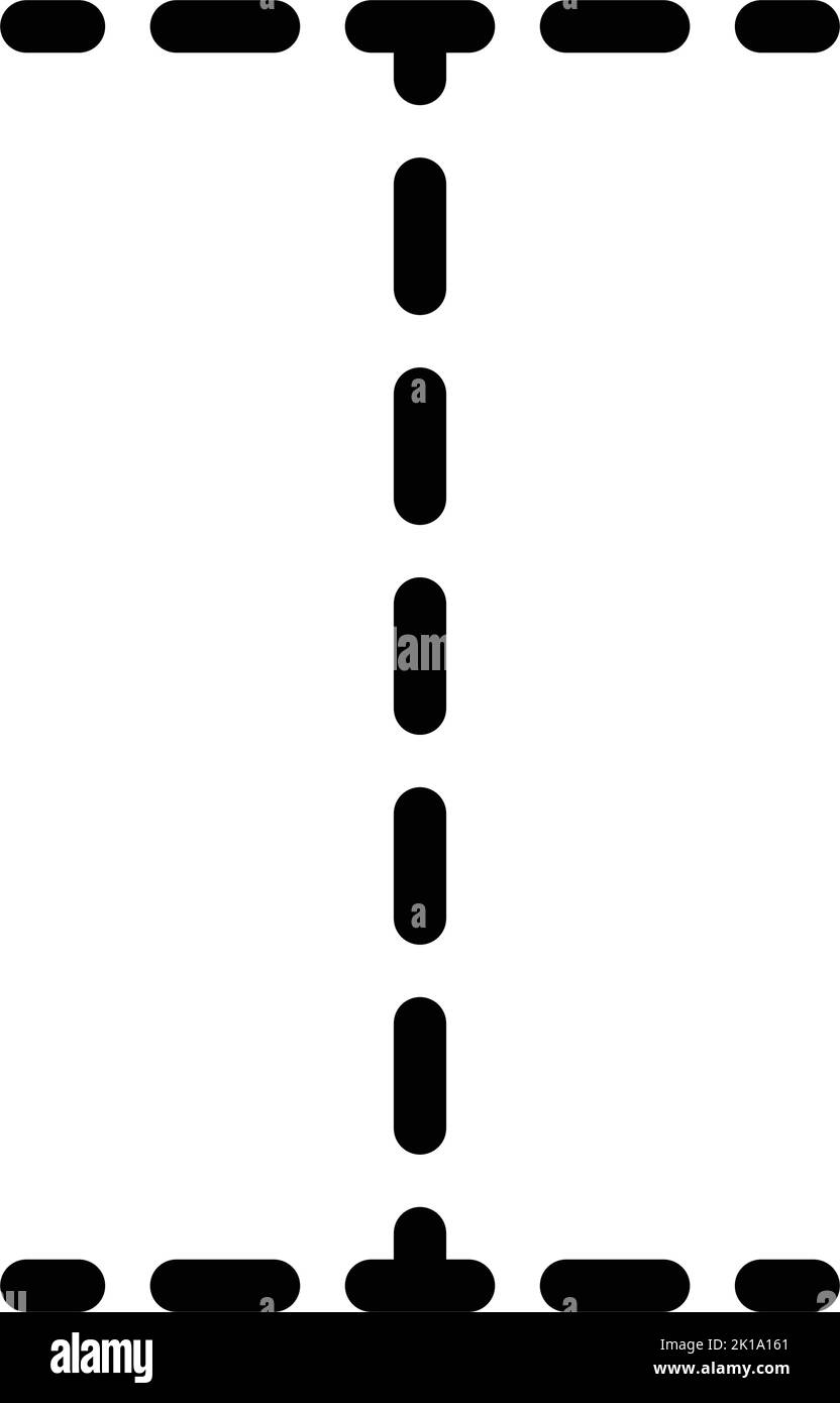 Tracing alphabet letter i prewriting dotted line element for ...