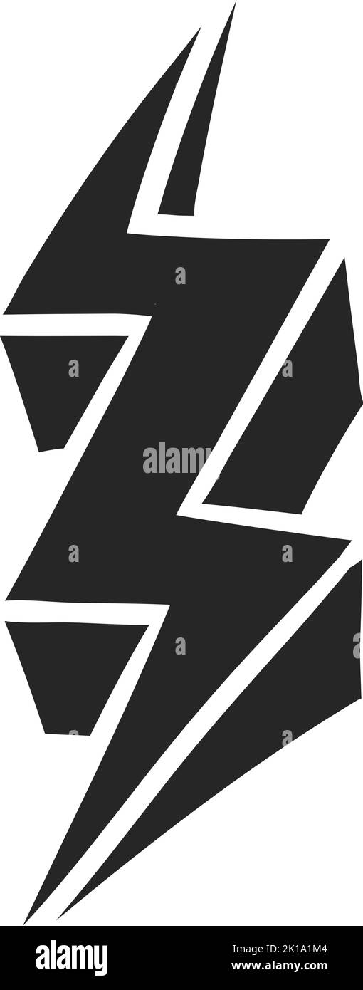 Hand drawn lightning thunder vector illustration Stock Vector Image ... Hand drawn lightning thunder vector illustration Stock Vector Image ...