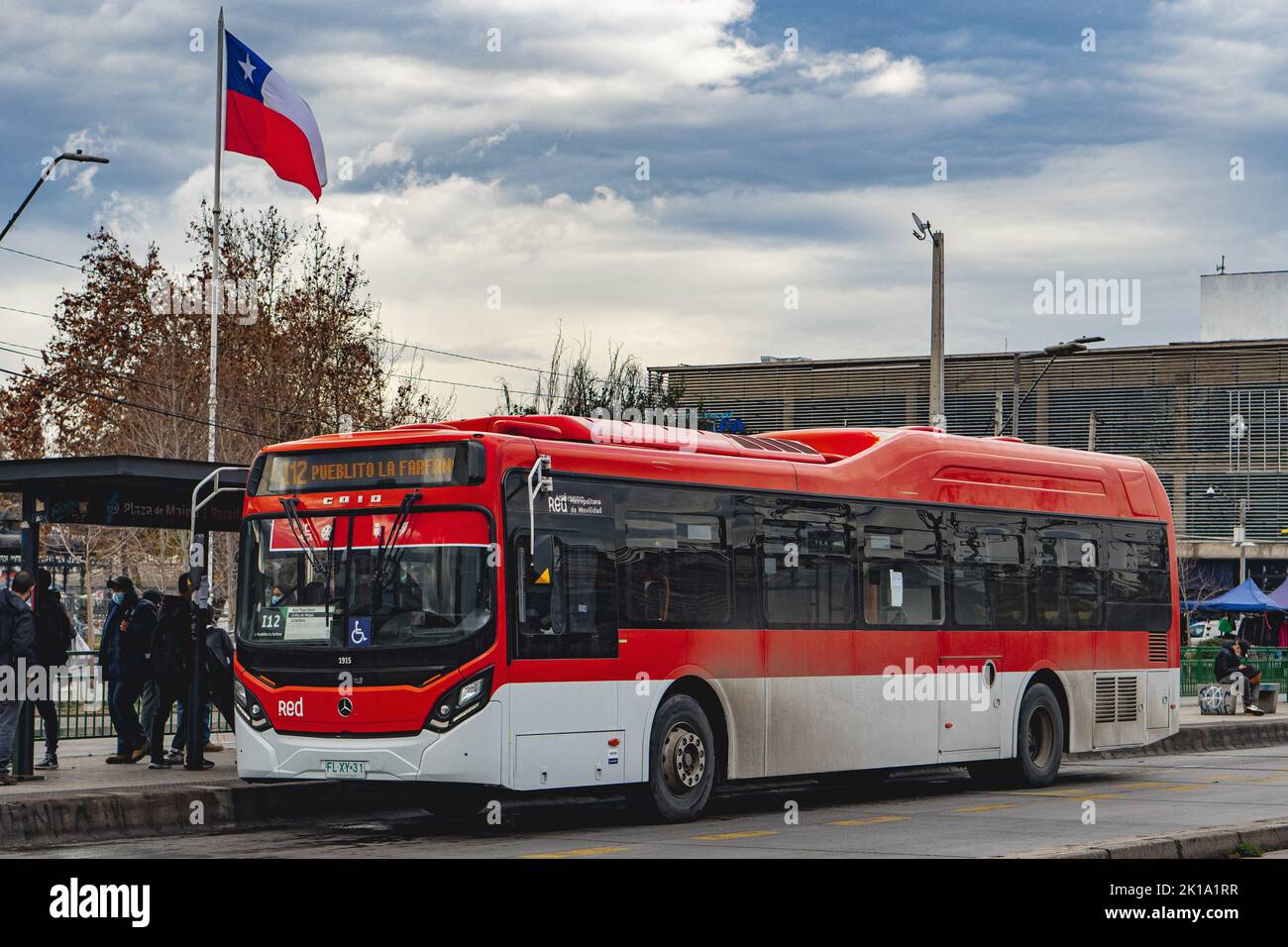 Santiago, Chile - June 2022: A Transantiago, or Red Metropolitana de ...