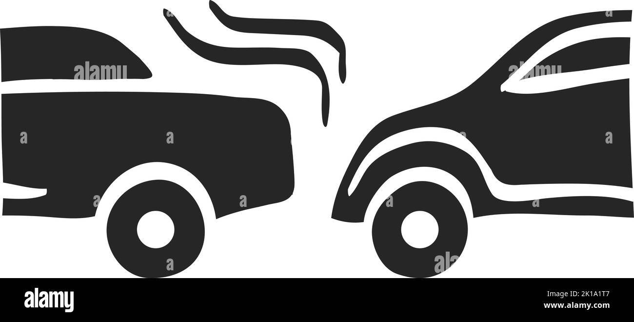Hand drawn Car crash vector illustration Stock Vector Image & Art - Alamy