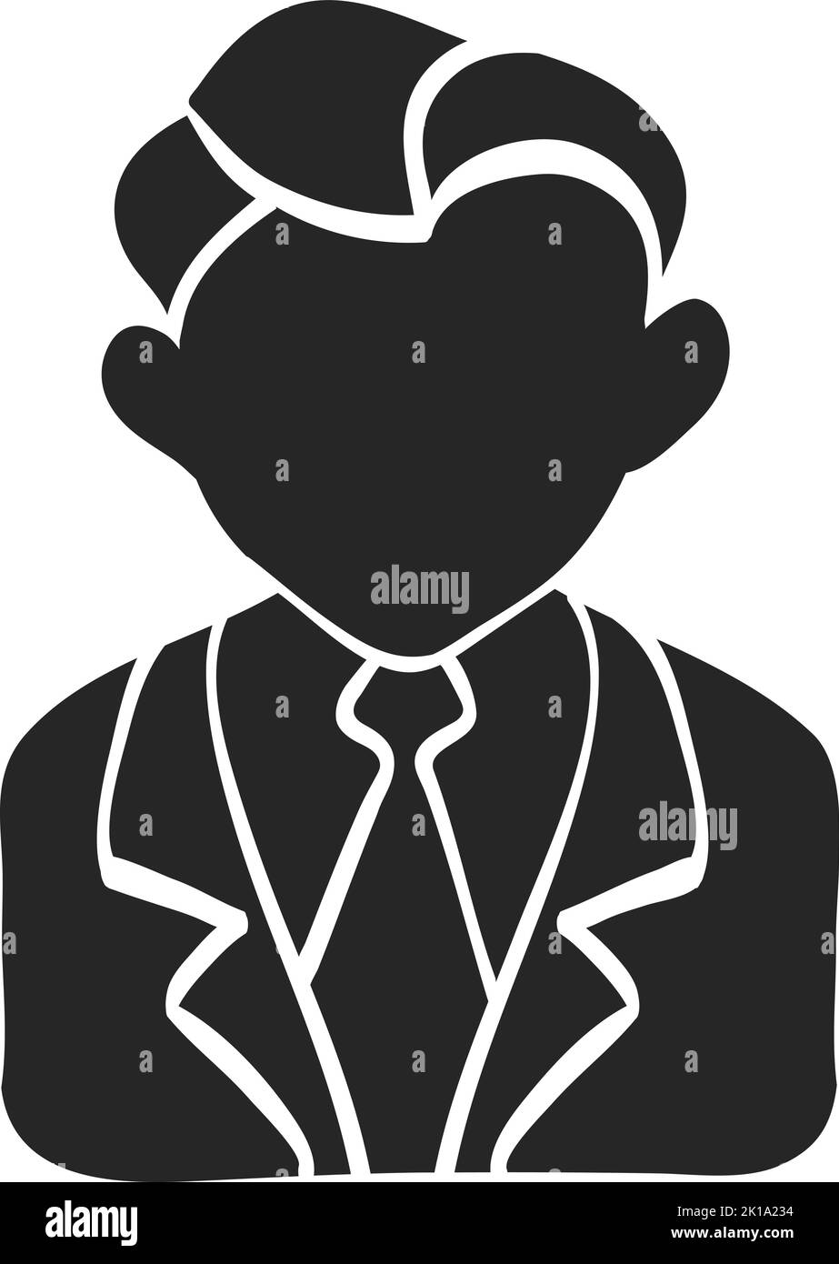 Hand drawn Auctioneer vector illustration Stock Vector Image & Art - Alamy