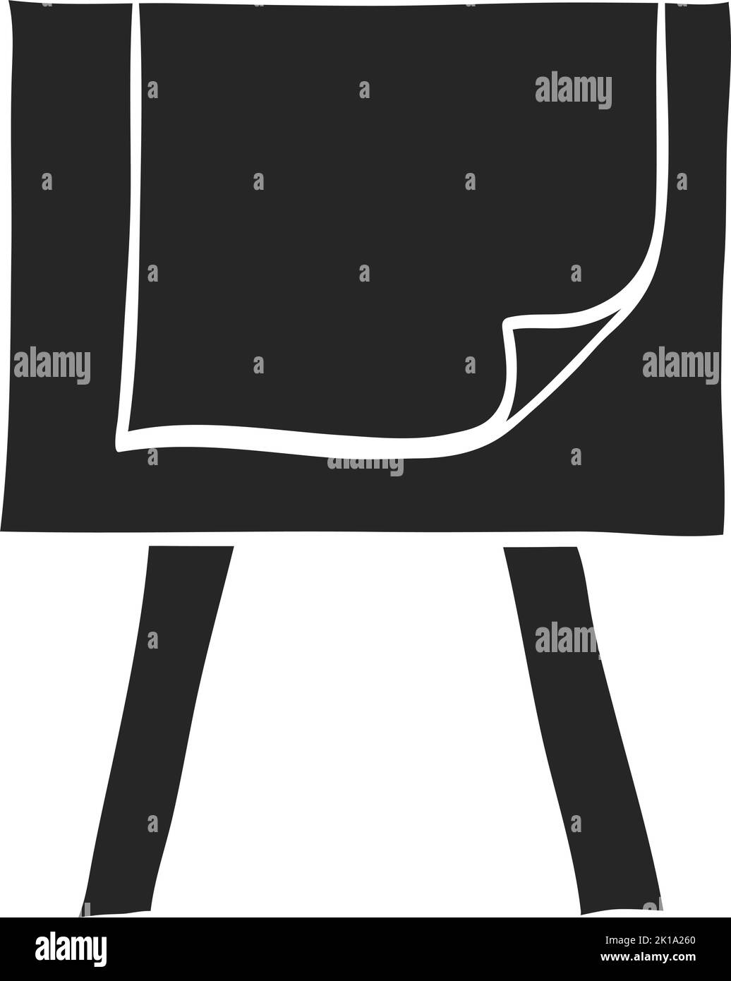 Hand drawn Painting stand vector illustration Stock Vector Image & Art ...