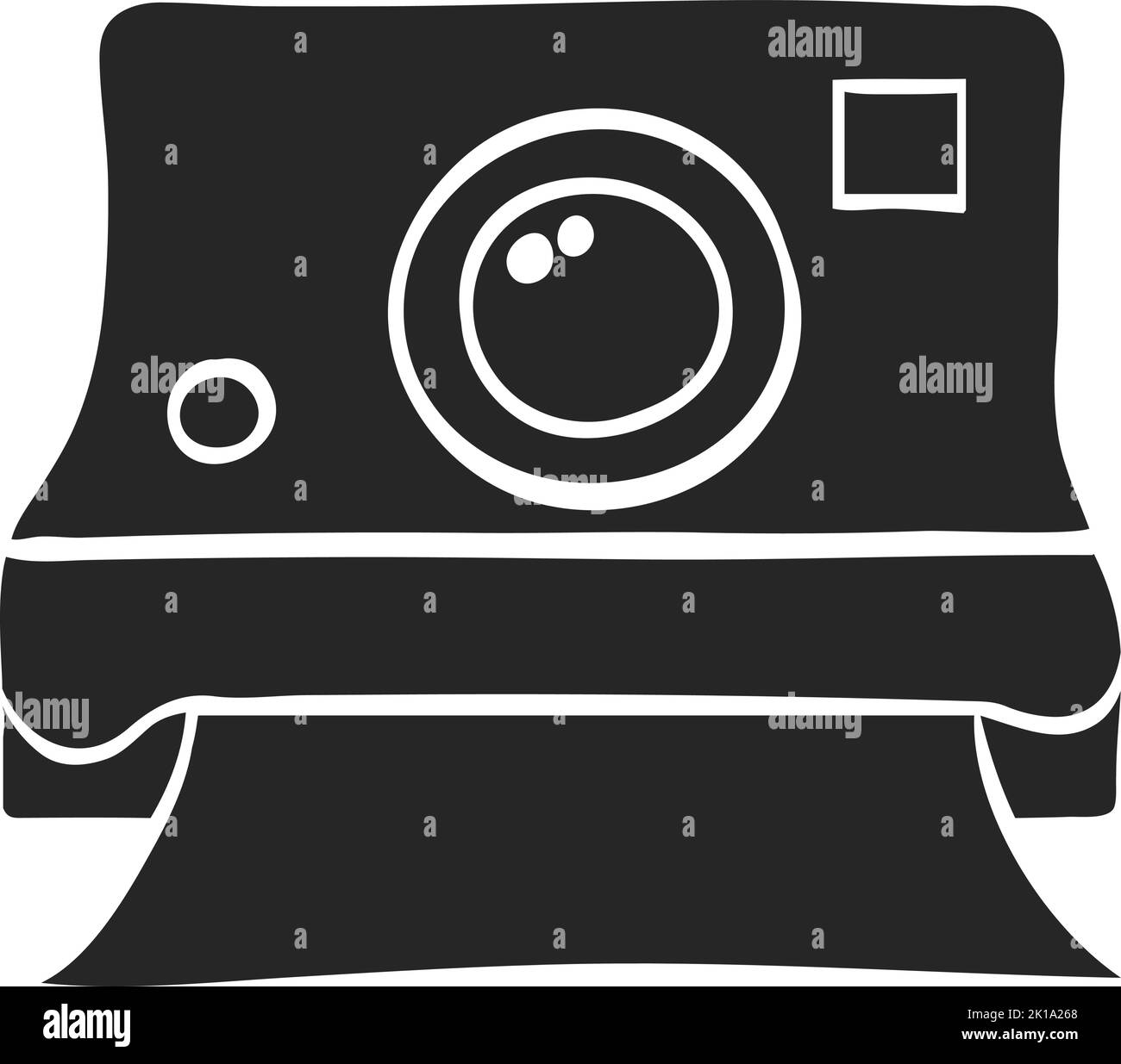 Hand drawn Instant camera vector illustration Stock Vector Image & Art ...