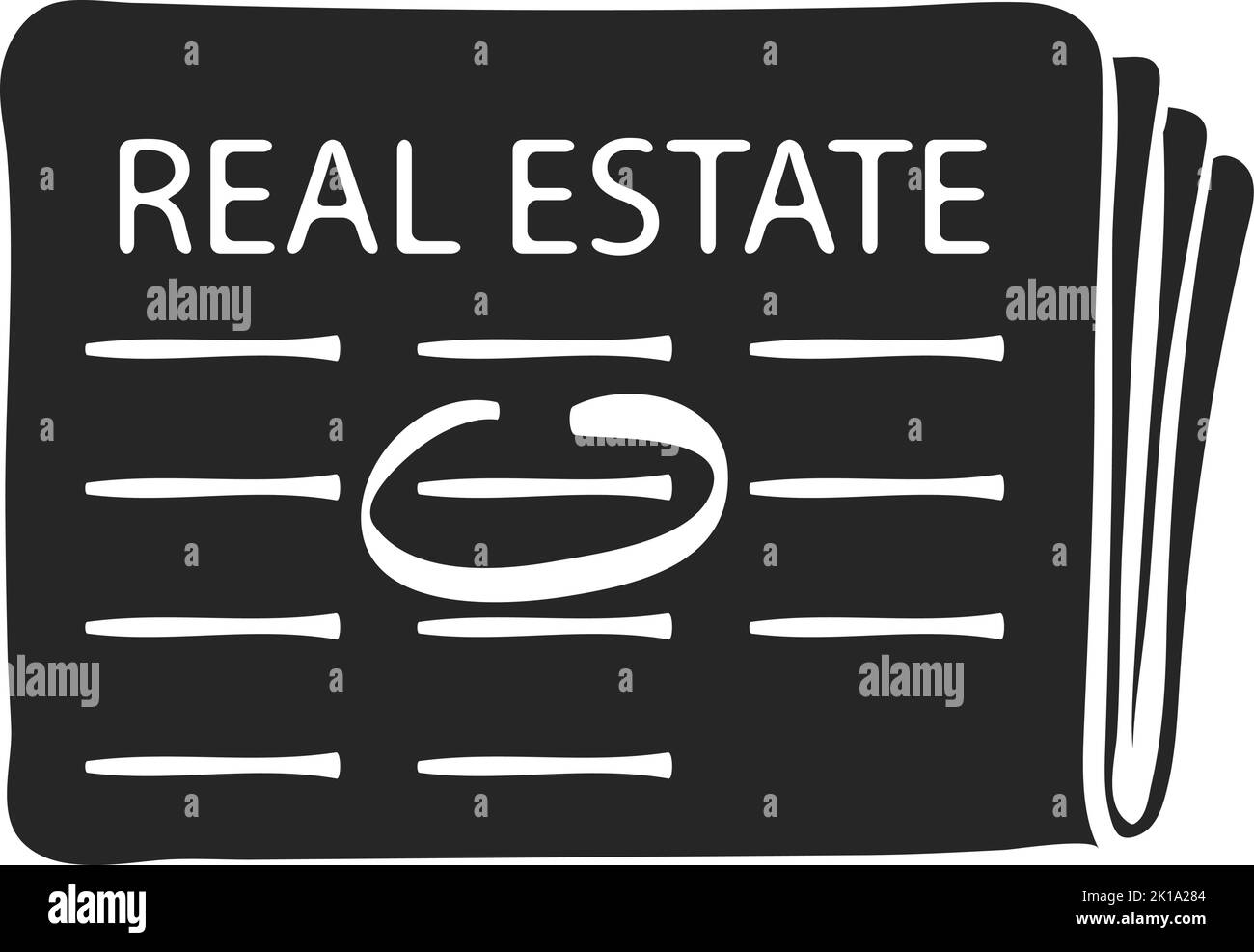 Hand drawn Newspaper ads vector illustration Stock Vector Image & Art ...