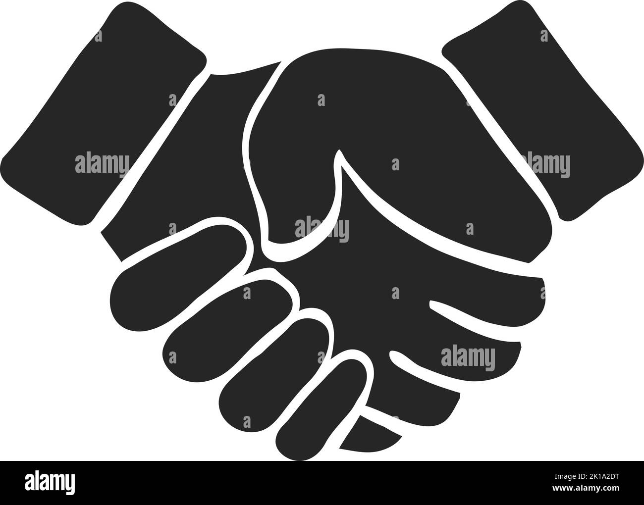 Hand drawn Handshake vector illustration Stock Vector Image & Art - Alamy
