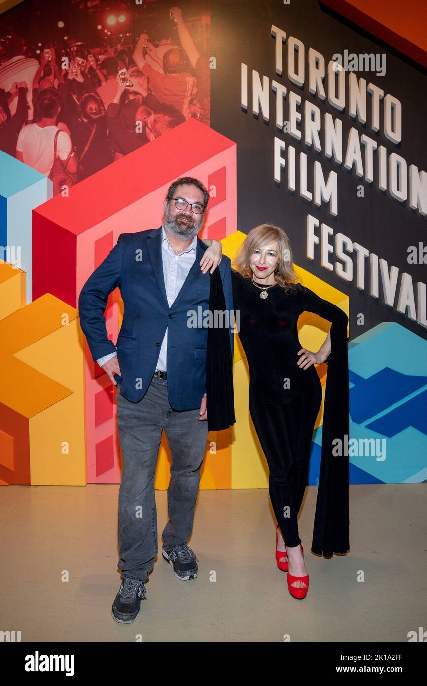 Jesse Sneddon and Anna Fishbeyn attend the screening of “Galaxy 360” at ...