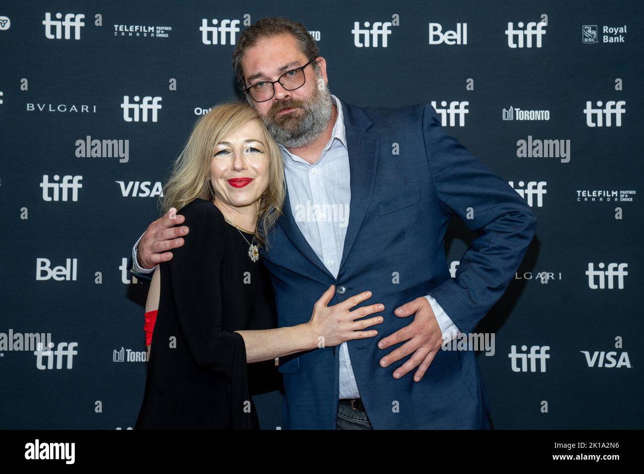 Anna Fishbeyn and Jesse Sneddon attend the screening of “Galaxy 360” at ...