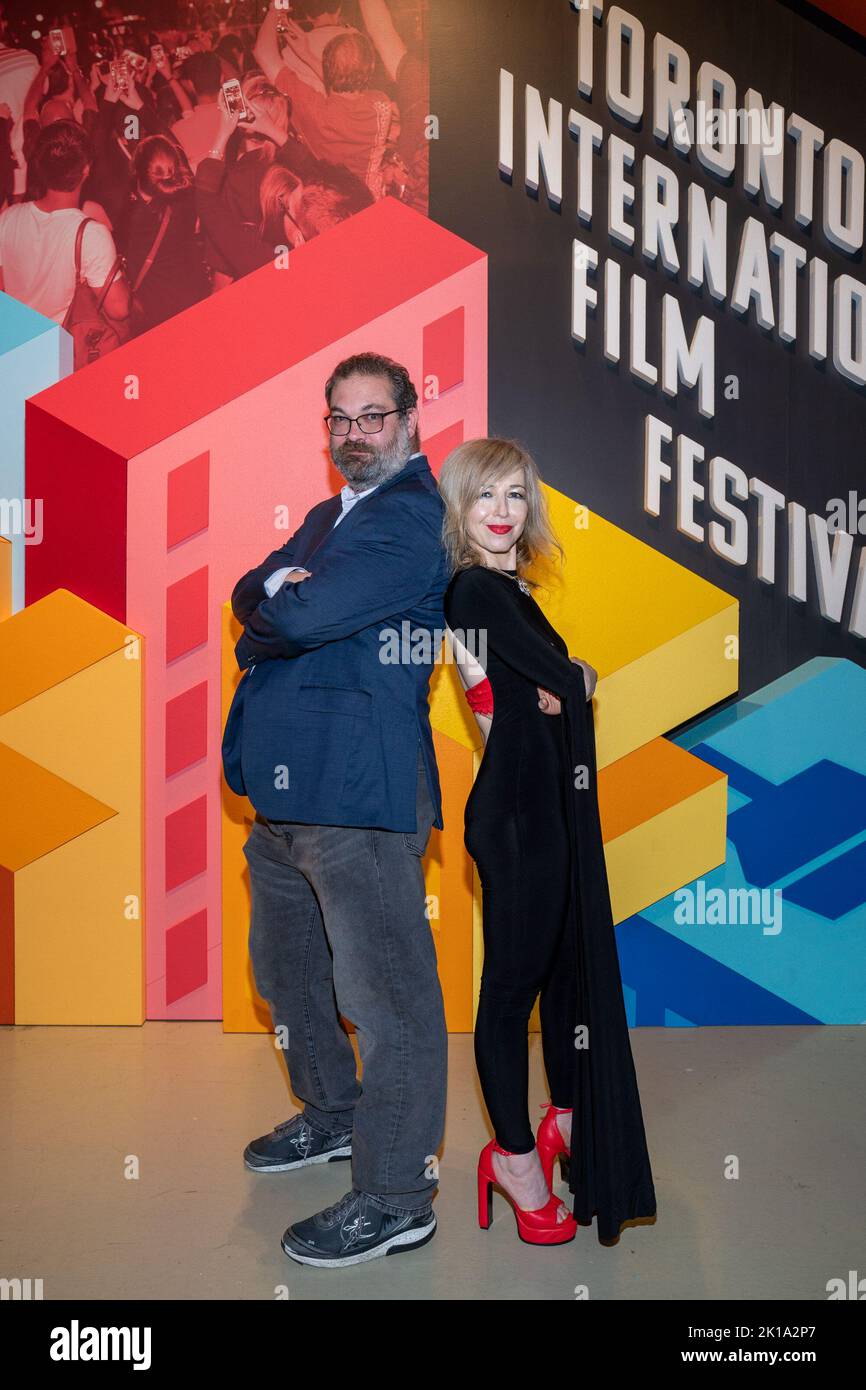 Jesse Sneddon and Anna Fishbeyn attend the screening of “Galaxy 360” at ...