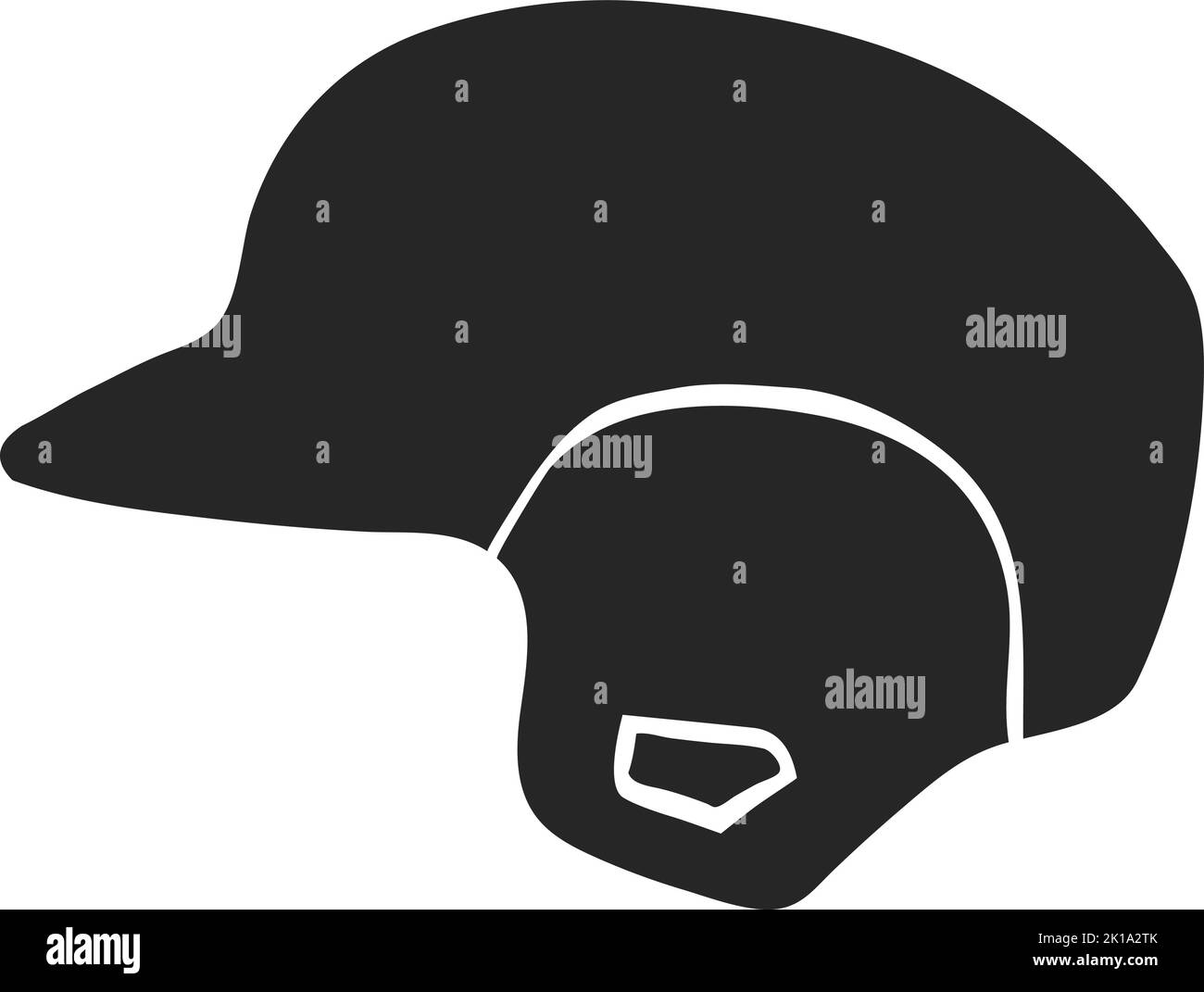 Hand drawn Baseball helmet vector illustration Stock Vector Image & Art ...