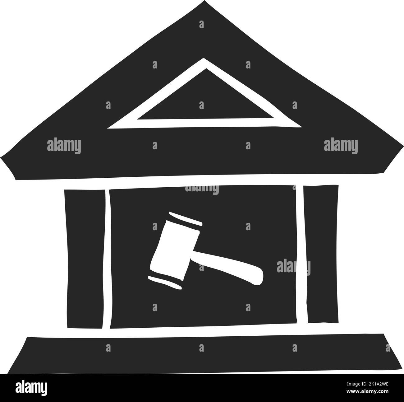 Hand drawn Auction house vector illustration Stock Vector Image & Art ...