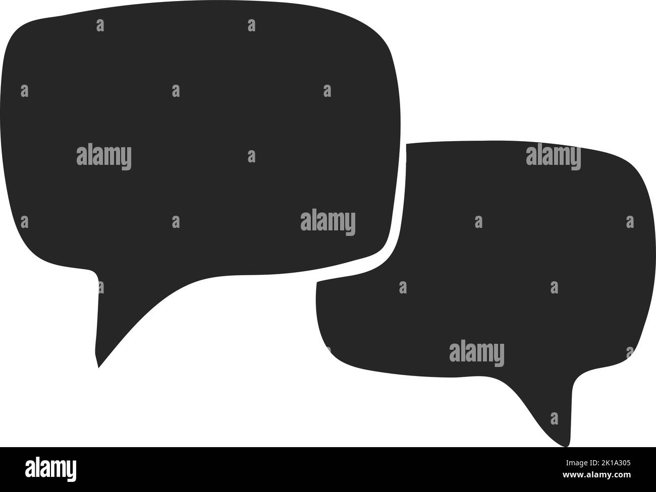 Hand drawn Chatting vector illustration Stock Vector Image & Art - Alamy