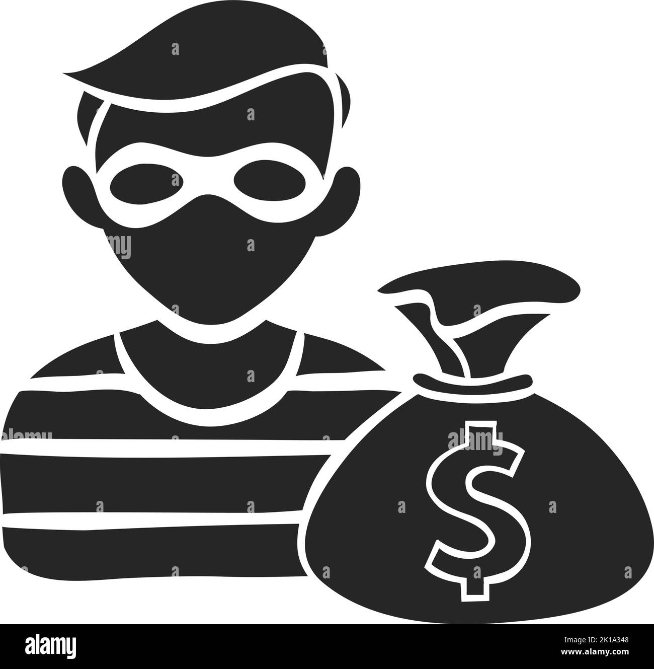 Hand drawn Burglar vector illustration Stock Vector Image & Art - Alamy
