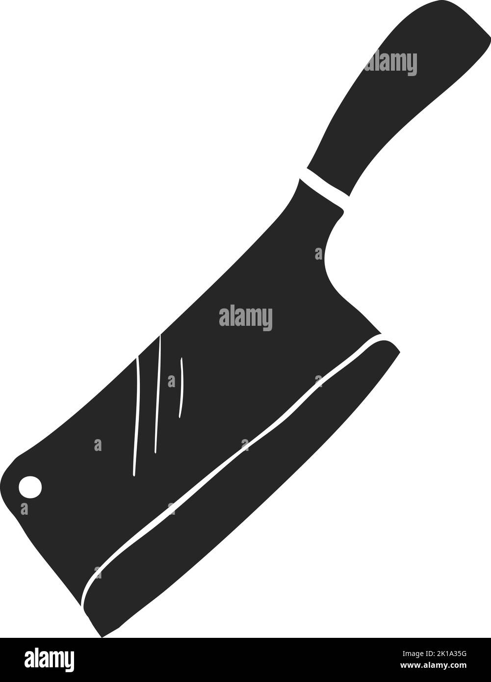 Hand Drawn Butcher Knife Vector Illustration Stock Vector Image And Art Alamy