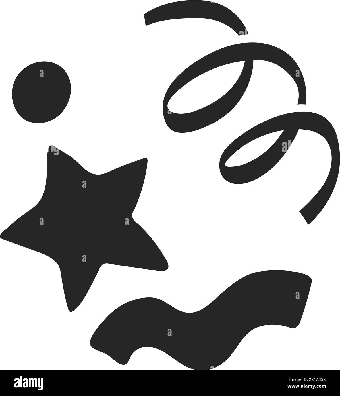 Hand drawn Confetti vector illustration Stock Vector Image & Art - Alamy