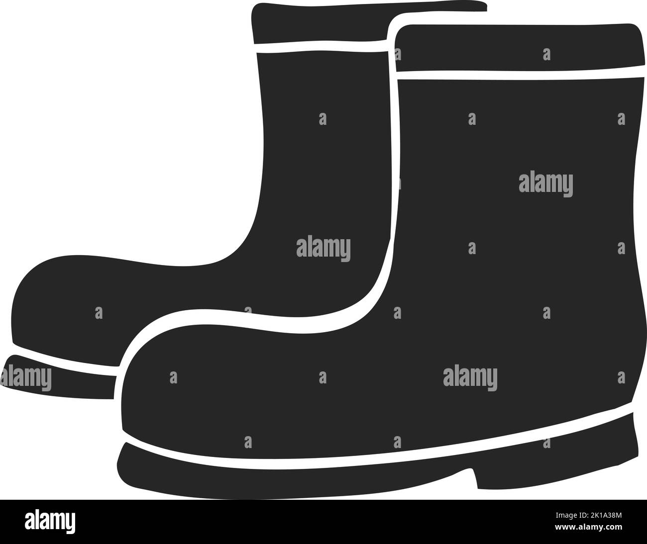 Hand drawn Wet boots vector illustration Stock Vector Image & Art - Alamy