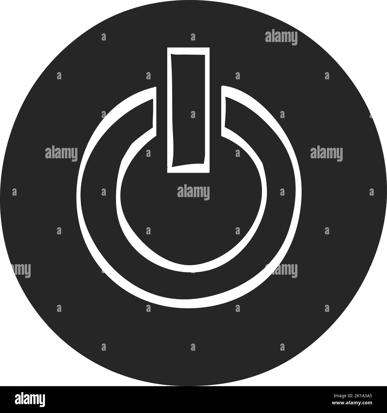 Hand drawn Power button vector illustration Stock Vector Image & Art ...