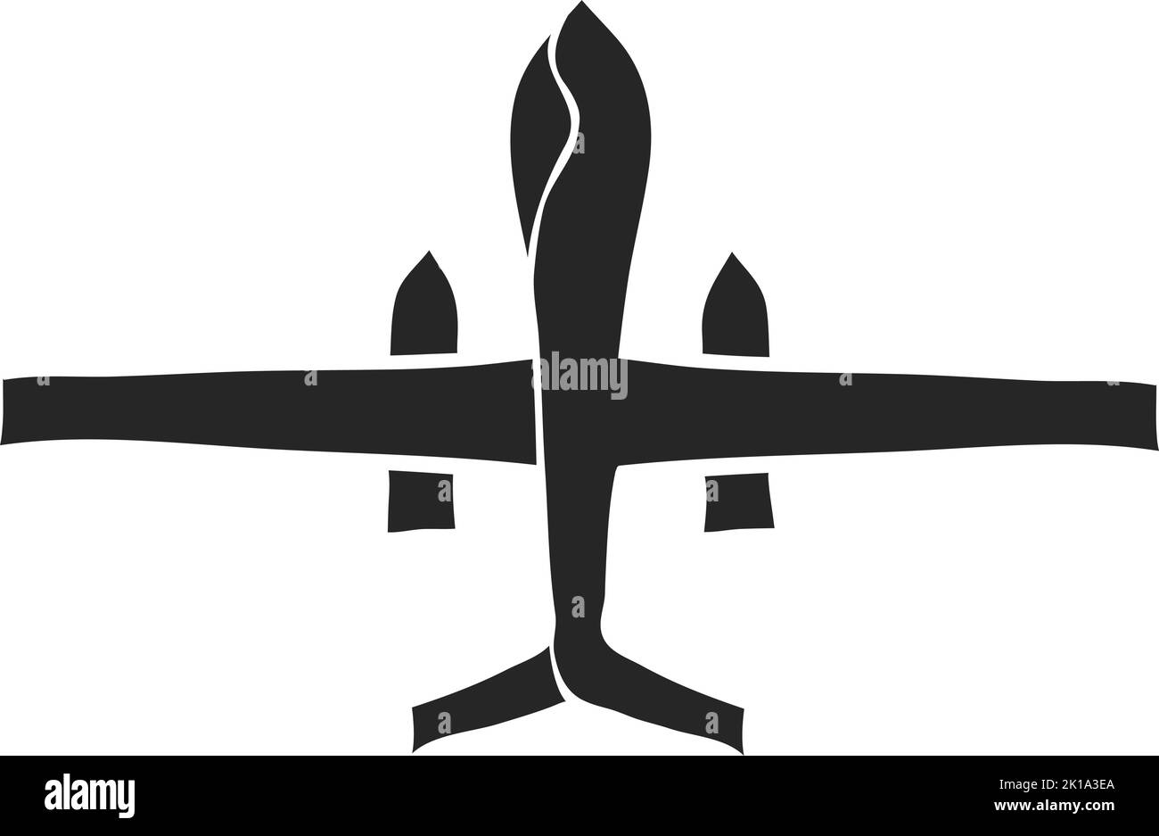 Unmanned reconnaissance aircraft vector vectors Stock Vector Images - Alamy