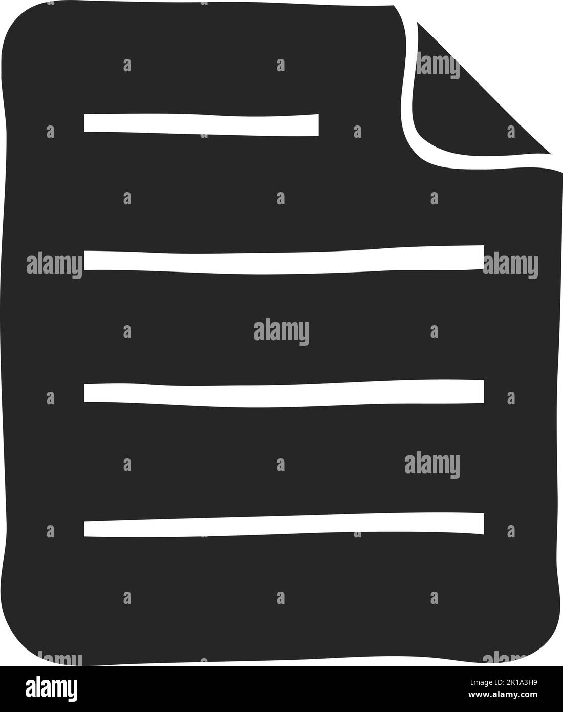 Hand drawn Text file format vector illustration Stock Vector Image ...