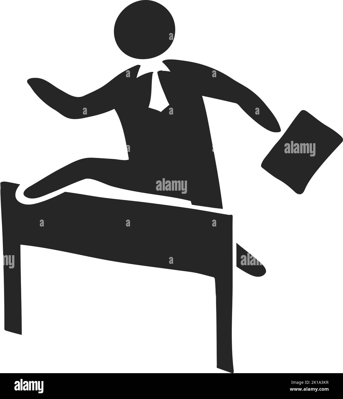 Hand drawn Businessman challenge vector illustration Stock Vector Image ...