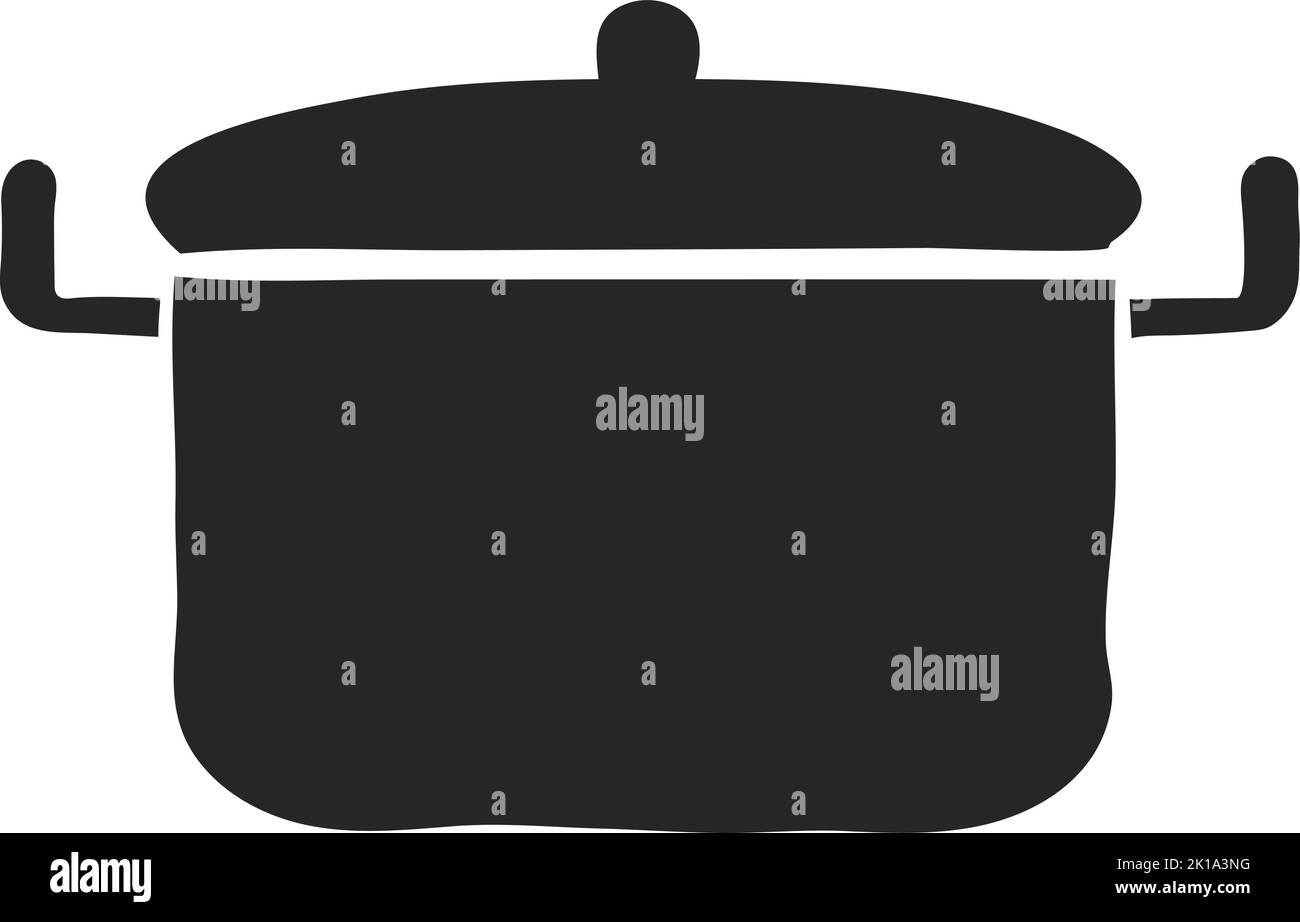 Hand drawn Cooking pan vector illustration Stock Vector Image & Art - Alamy