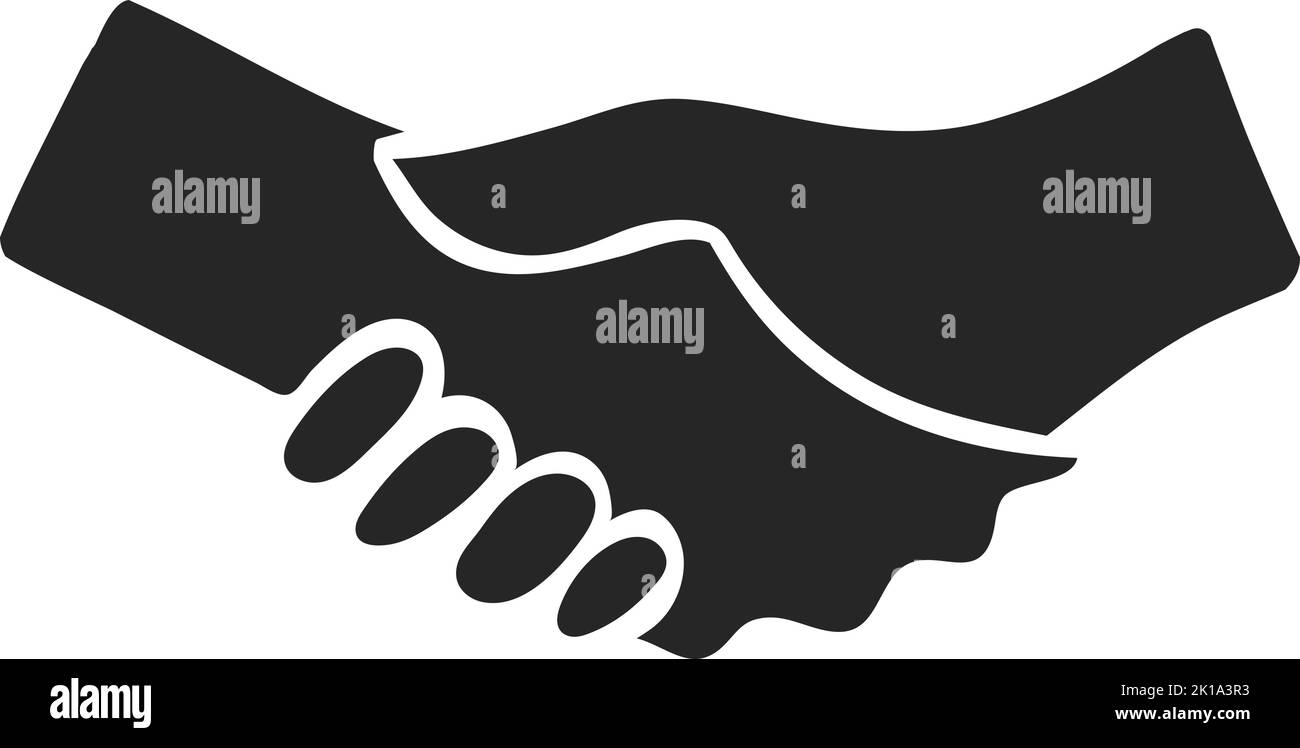 Hand drawn Handshake vector illustration Stock Vector Image & Art - Alamy